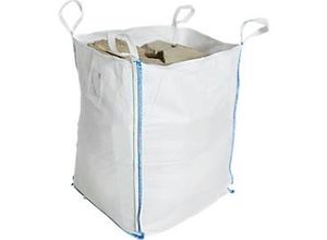 4251898802511 - Containersack Genius Big Bag mit Ein- Auslauf bis 125 t 4 Hebeschlaufen 5 Stück B 900 x T 900 x H 1750 mm weiß