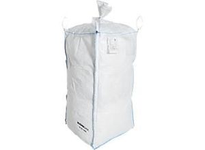 4251898802504 - Containersack Genius Big Bag mit Ein- Auslauf bis 125 t 4 Hebeschlaufen 1 Stück B 900 x T 900 x H 1750 mm weiß