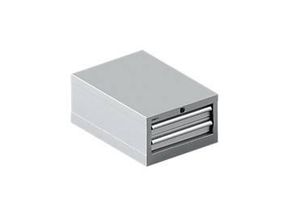 4051273647139 - Schäfer Shop Select Schubladenschrank 18-27 2 Schübe (H 75 75mm) bis 75 kg B 411 x T 572 x H 250 mm weißaluminium weißaluminium