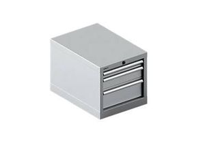 4051273647474 - Schäfer Shop Select Schubladenschrank 18-27 3 Schübe (H 50 100 150mm) bis 75 kg B 411 x T 572 x H 400 mm weißaluminium weißaluminium