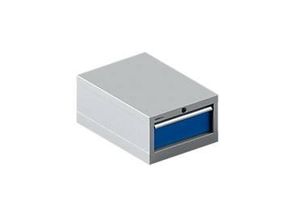 4051273646569 - Schäfer Shop Select Schubladenschrank 18-27 1 Schub bis 75 kg B 411 x T 572 x H 250 mm enzianblau weißaluminium