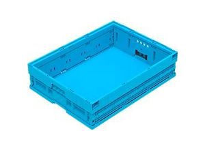 4250685182270 - WALTHER Euro-Faltbox 8622 V1 Polypropylen blau L 800 x B 600 x H 220 mm 70 Liter