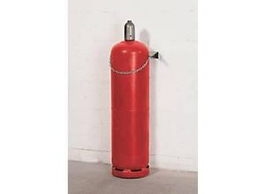 4250101111839 - Gasflaschen-Wandhalterung Stahl B 375 x T 220 x H 60 mm 1 Flasche Ø 320 mm mit Kettensicherung