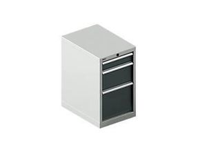 4051273648570 - Schäfer Shop Select Schubladenschrank 18-27 3 Schübe (H 100 200 300mm) bis 75 kg B 411 x T 572 x H 700 mm anthrazitgrau lichtgrau