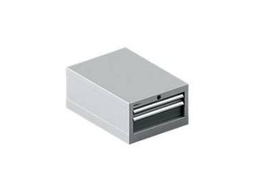 4051273646897 - Schäfer Shop Select Schubladenschrank 18-27 2 Schübe (H 50 100mm) bis 75 kg B 411 x T 572 x H 250 mm anthrazitgrau weißaluminium