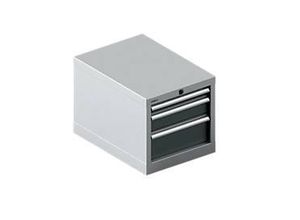 4051273647566 - Schäfer Shop Select Schubladenschrank 18-27 3 Schübe (H 50 100 150mm) bis 75 kg B 411 x T 572 x H 400 mm anthrazitgrau weißaluminium