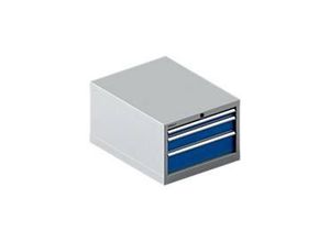 4051273665768 - Select Schubladenschrank 27-36 3 Schübe bis 200 kg B 564 x T 725 x H 400 mm enzianblau weißaluminium