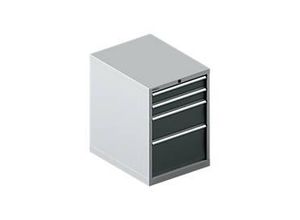 4051273667458 - Select Schubladenschrank 27-36 4 Schübe bis 200 kg B 564 x T 725 x H 800 mm anthrazitgrau weißaluminium