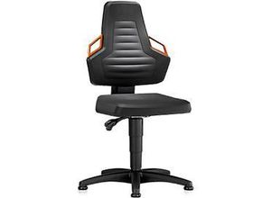 4016849644066 - Arbeitsdrehstuhl Gleiter PU-Schaum schwarz Griffe orange