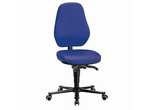 4016849340715 - Labordrehstuhl LEANOS 9138 Kunstleder Stamskin Top blau