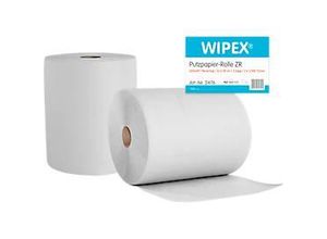 4004231707482 - Putzpapier WIPEX®-ZR 2-lagig Tuchgröße ca 220 x 380 mm Zellstoff & Recyclingrohstoff weiß 2 Rollen mit jeweils 1500 Tüchern