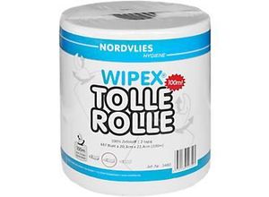 4250139207405 - Putztuchrolle Wipex Tolle Rolle  2-lagig weiß 447 Blatt pro Rolle 6 Rollen je Karton