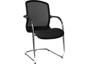 4014296680859 - Freischwinger OPEN CHAIR 100 ergonomische Rückenlehne schwarz 2 in 1 Karton