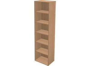 4251898807516 - Genius Regal TETRIS WALL 6 Ordnerhöhen B 600 x T 420 x H 2250 mm Buche-Dekor