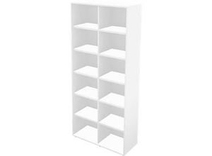 4251898807646 - Genius Regal TETRIS WALL 6 Ordnerhöhen B 1000 x T 420 x H 2250 mm weiß