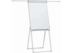 4016946211437 - FRANKEN PRO Magnetisches Flipchart FC84 Mit Seitenarmen Höhenverstellbar 67 x 95 cm Mit Vierbeinstativ und Stiftablage Hellgrau