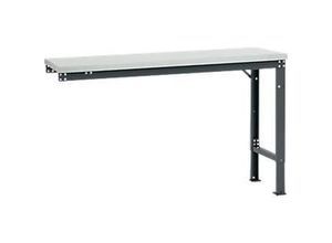 4045916152852 - Ansatztisch UNIVERSAL Spezial 1500 x 800 mm Kunststoff lichtgrau anthrazit