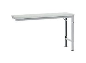 4045916152869 - Ansatztisch UNIVERSAL Spezial 1500 x 800 mm Kunststoff lichtgrau alusilber