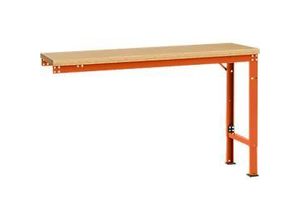 4045916157437 - Ansatztisch UNIVERSAL Spezial 1500 x 800 mm Multiplex natur rotorange