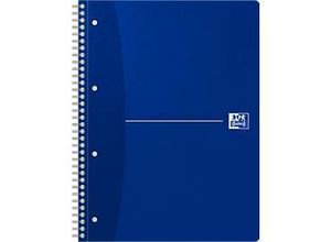 4006144939349 - Oxford Office-Collegeblock DIN A4+ 70 Blatt kariert 5er Pack blau