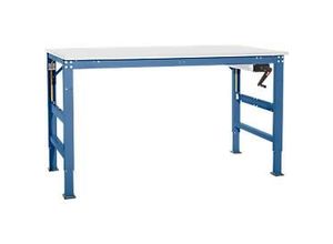 4045916133790 - Arbeitstisch Ergo K m Kurbel 1750 x 800 mm Tischplatte Melamin brillantblau