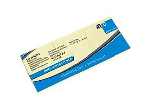 4044355788103 - inFO Power Notes Haftnotizen 50 x 40 mm 100 Blatt pro Block 4x 3 Blöcke blanko gelb