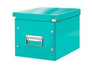 4002432117253 - Aufbewahrungsbox Click & Store WOW Cube 6109-00-51 10 Liter mit Deckel für A5 außen 260x260x240mm Karton blau 4002432117253 