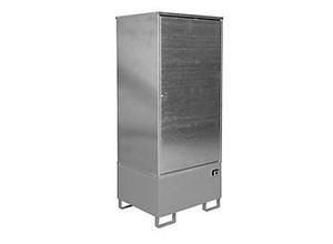 4052462043114 - Gefahrstoffschrank BAUER GS-1 Stahlblech unterfahrbar für 1 x 200 l Fass B 840 x T 690 x H 1930 mm grau