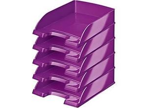 4002432557769 - LEITZ® Ablagekorb Wow 5226 DIN A4 5 Stück violett