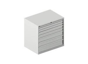 4051273683335 - Select Schubladenschrank WSK 54-36 Stahl 8 Schübe bis 75 kg B 1023 x T 725 x H 1000 mm lichtgrau lichtgrau