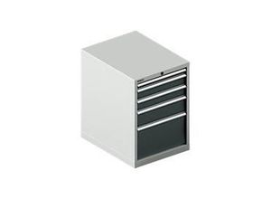 4051273667618 - Select Schubladenschrank 27-36 5 Schübe bis 75 kg B 564 x T 725 x H 800 mm anthrazitgrau lichtgrau