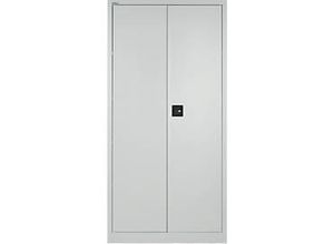 4051273635167 - Pure Universalschrank 5 OH 4 Fachböden abschließbar B 950 x T 400 x H 1935 mm Stahl lichtgrau RAL 7035 lichtgrau RAL 7035