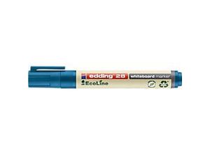 4004764918218 - 28 EcoLine Whiteboardmarker Rundspitze nachfüllbar blau 10 Stk