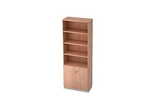 4032062111888 - Regalschrank 6 OH 2 OH geschlossen B 800 x T 420 mm Nussbaum-Dekor