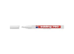 4004764023066 - edding 780 Permanent Lackmarker Weiß Extra Fein Nadelspitze 08 mm