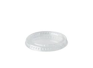 4002911880166 - Deckel pure für Portionsbecher ø 60 mm 50 Stk kompostierbar PLA-Fasern transparent