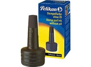 4012700351197 - PELIKAN Stempelfarbe ohne Oel schwarz 4K ohne Oel schnelltrocknend Inhalt 28 ml (00351197)