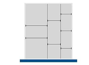 4049751628800 - Trenn- Steckwand-Sortiment 2 Trennwände 7 Steckwände für Serie Verso für Fronthöhe Schublade 175 mm H 127 mm