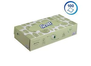 5033848012046 - Scott® Kosmetiktücher 8837 2-lagig 1 Box mit 100 Tüchern Tuchgröße ca L 215 x B 186 mm FSC®-Papier weiß