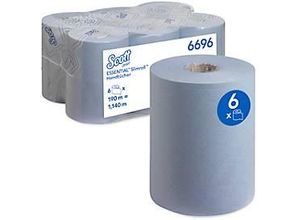 5027375050862 - Scott® Rollenpapiertücher Essential Slimroll 6696 1-lagig 6 Rollen á 190 m insgesamt 1140 m blau