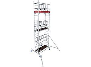 4009199940148 - Alu-Fahrgerüst Krause ProTec 200 kg m² TÜV-geprüft gebremste Rollen L 2000 x B 700 x H 7300 mm