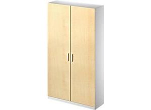 4051273739056 - Genius Akten- Garderobenschrank TETRIS SOLID 5 OH B 1200 mm Ahorn-Dekor weißalu