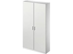 4051273728975 - Genius Akten- Garderobenschrank TETRIS SOLID B 1200 mm 5 OH abschließbar lichtgrau weißalu