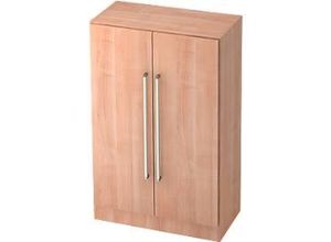 4032062126967 - Aktenschrank TARVIS mit Griff ohne Schloss 3 Ordnerhöhen B 800 x T 420 x H 1270 mm Nussbaum-Dekor