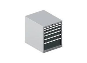 4051273666949 - Select Schubladenschrank 27-36 6 Schübe bis 75 kg B 564 x T 725 x H 700 mm anthrazitgrau weißaluminium