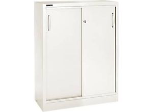 4051273517838 - Select Schiebetürenschrank 3 Ordnerhöhen B 1200 mm weiß RAL 9003