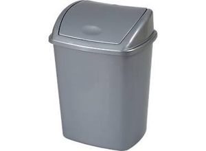 8690462068414 - Abfallbehälter Vepa Bins Volumen 15 l mit Deckel rechteckig L 235 x B 300 x H 405 mm Kunststoff grau