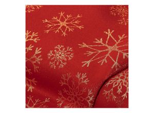 4022236376328 - Jacquard Schneekristalle mit Glitzergarn rot gold