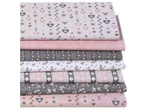 4058896347019 - Patchwork- und Quiltpaket Trachten grau rosa