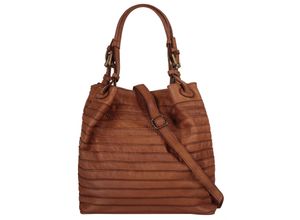 4260543059422 - Shopper SAMANTHA LOOK Damen Gr B H T 38cm x 30cm x 13cm onesize braun (cognac) Leder Taschen echt Leder Made in Italy